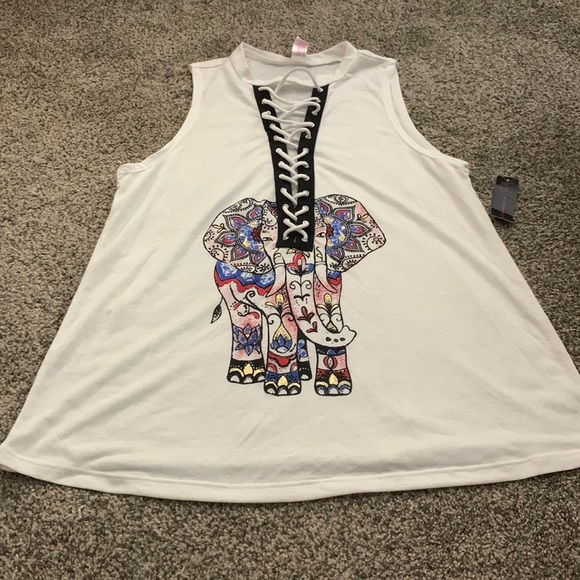 No Boundaries | Tops | Elephant Tank | Poshmark
